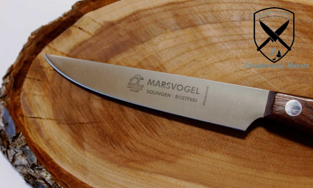Brotzeitmesser schmal Griff Bubingaholz Marsvogel Solingen ...